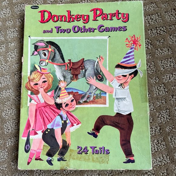Whitman | Toys | Vintage Party Game Pin The Tail On The Donkey | Poshmark